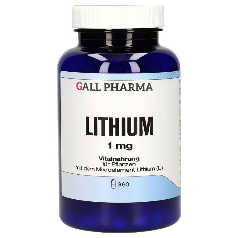 Buy Lithium 1 mg | Pure Lithium by Gall Pharma