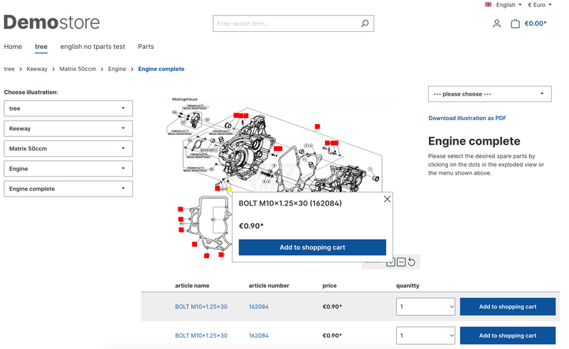 Techparts - Interactive spare parts catalog