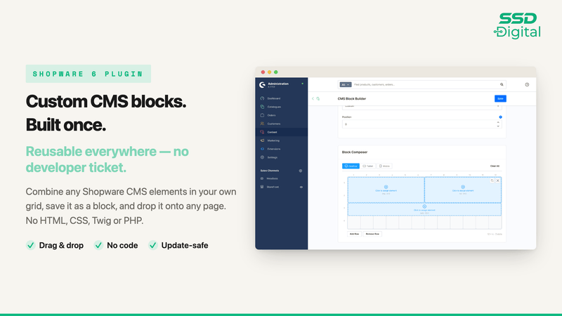 CMS Block Builder — Custom Blocks Without Coding